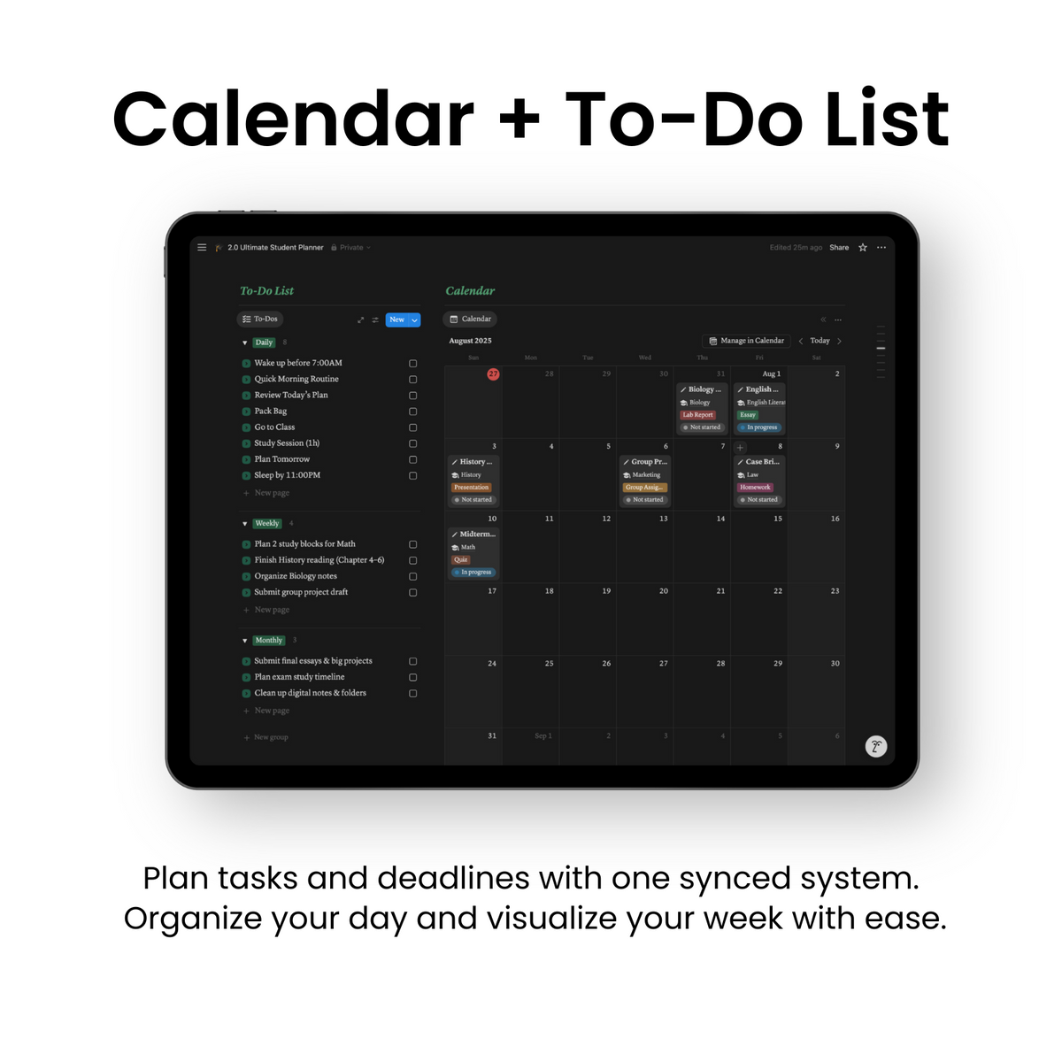 Ultimate Student Planner – Oliver Notion