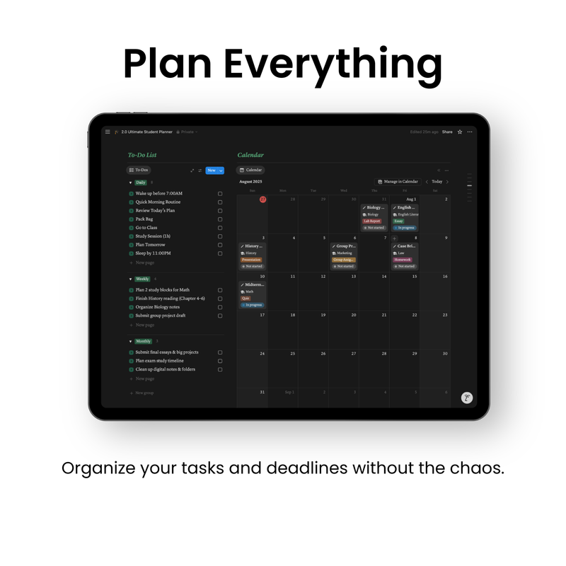 Ultimate Student Planner | Stay Organized & Boost Productivity – Oliver ...
