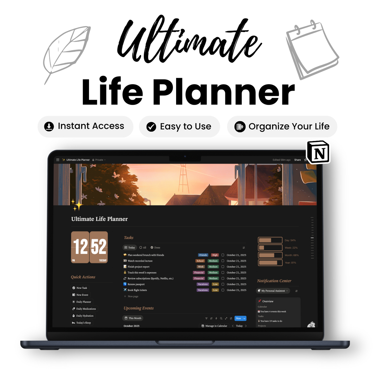 Ultimate Life Planner | Organize Your Entire Life in One Place – Oliver ...